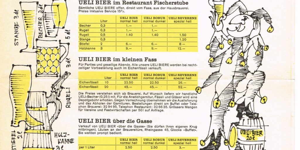 Celebrate 50 Years of Ueli Beer with Beer Prices from 50 Years Ago ...